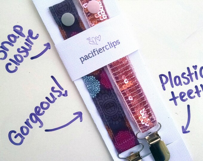 Pacifier Clips, Two Pack, Packaged for Classy Gift Giving - Etsy