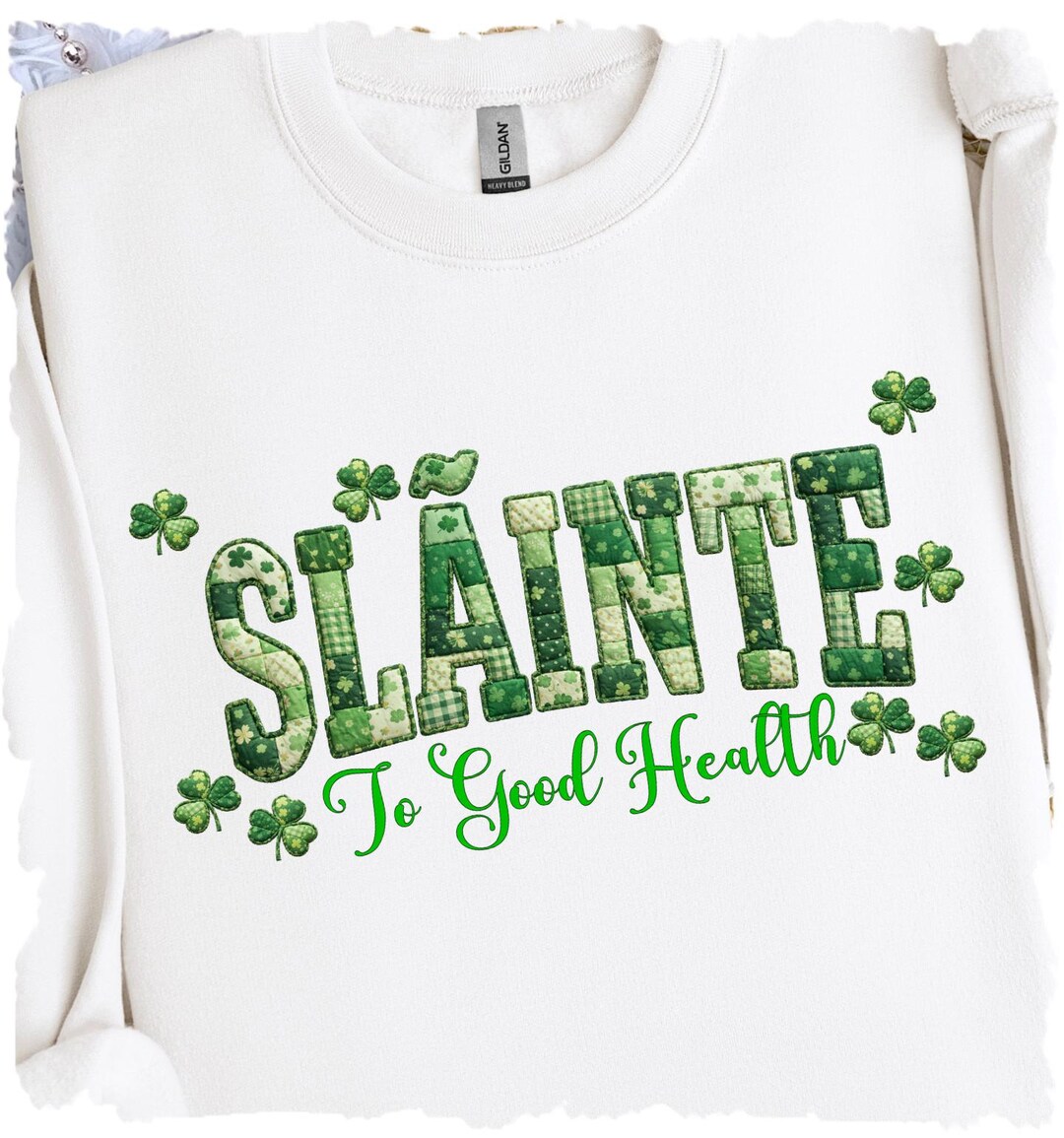 Slainte St Patrick's Day Design, Irish Good Health, Shamrock PNG ...