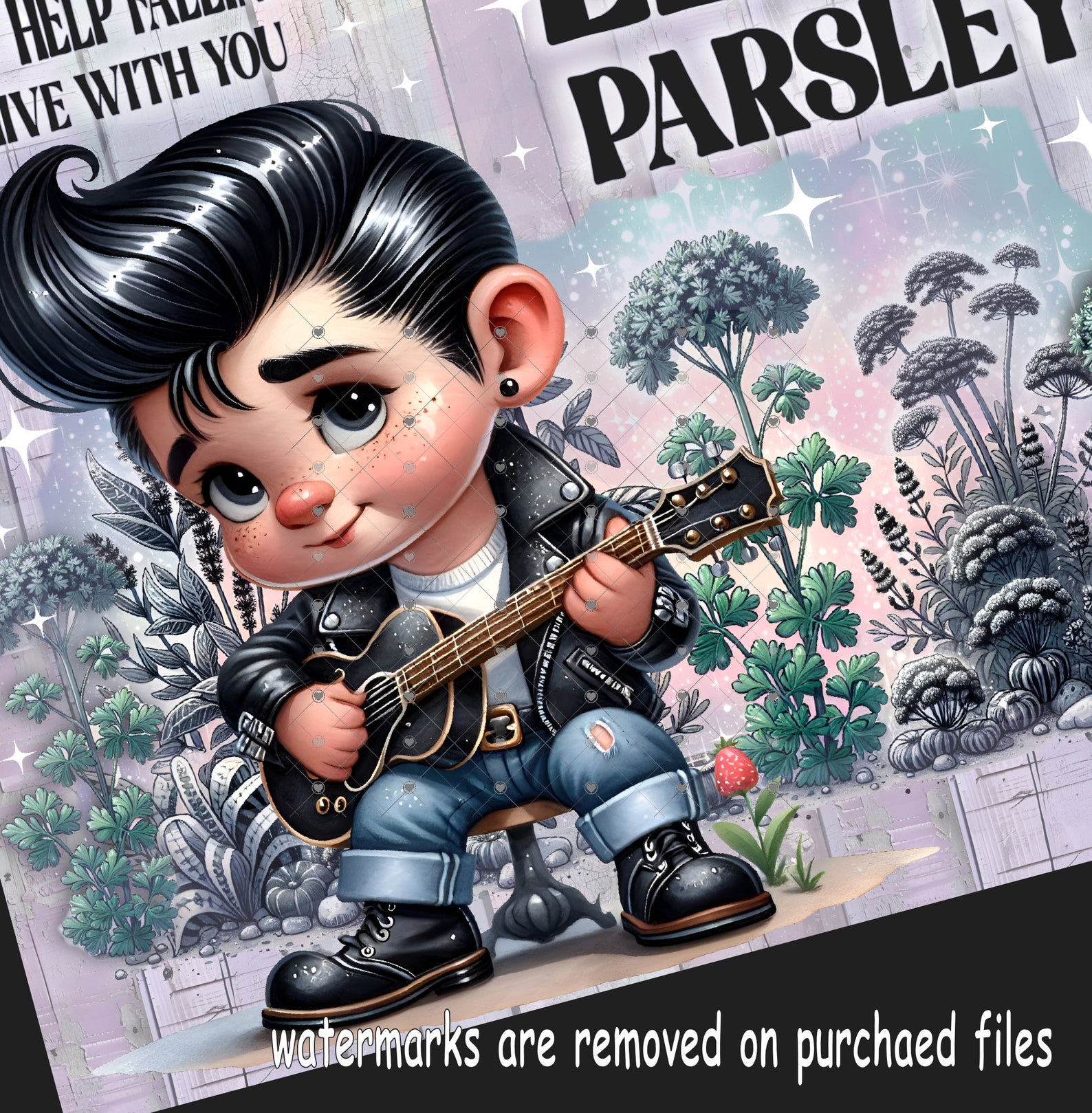 Elvis Parsley Garden Gnome 20oz Tumbler Wrap (digital Download) - Etsy