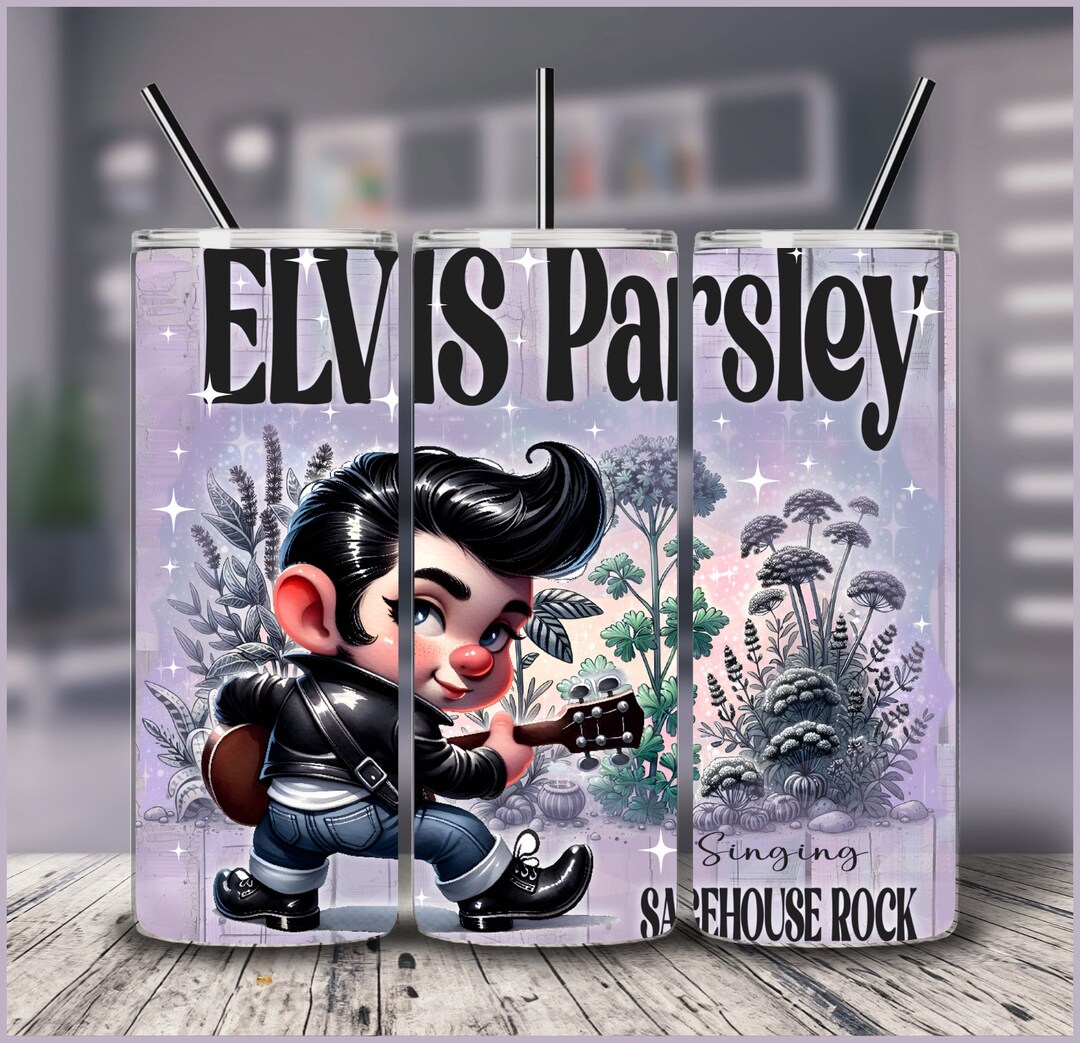 Garden Gnome Elvis Parsley 30 Oz Skinny Tumbler Digital Download Wrap ...