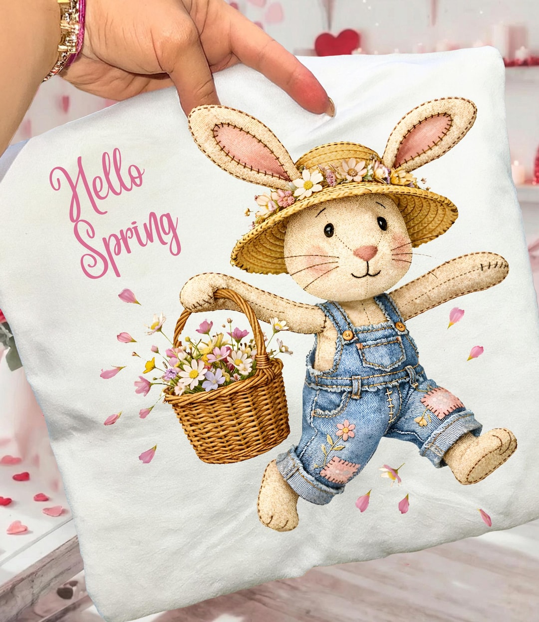 Spring Bunny PNG, Floral Easter Clipart (digital Download ) - Etsy