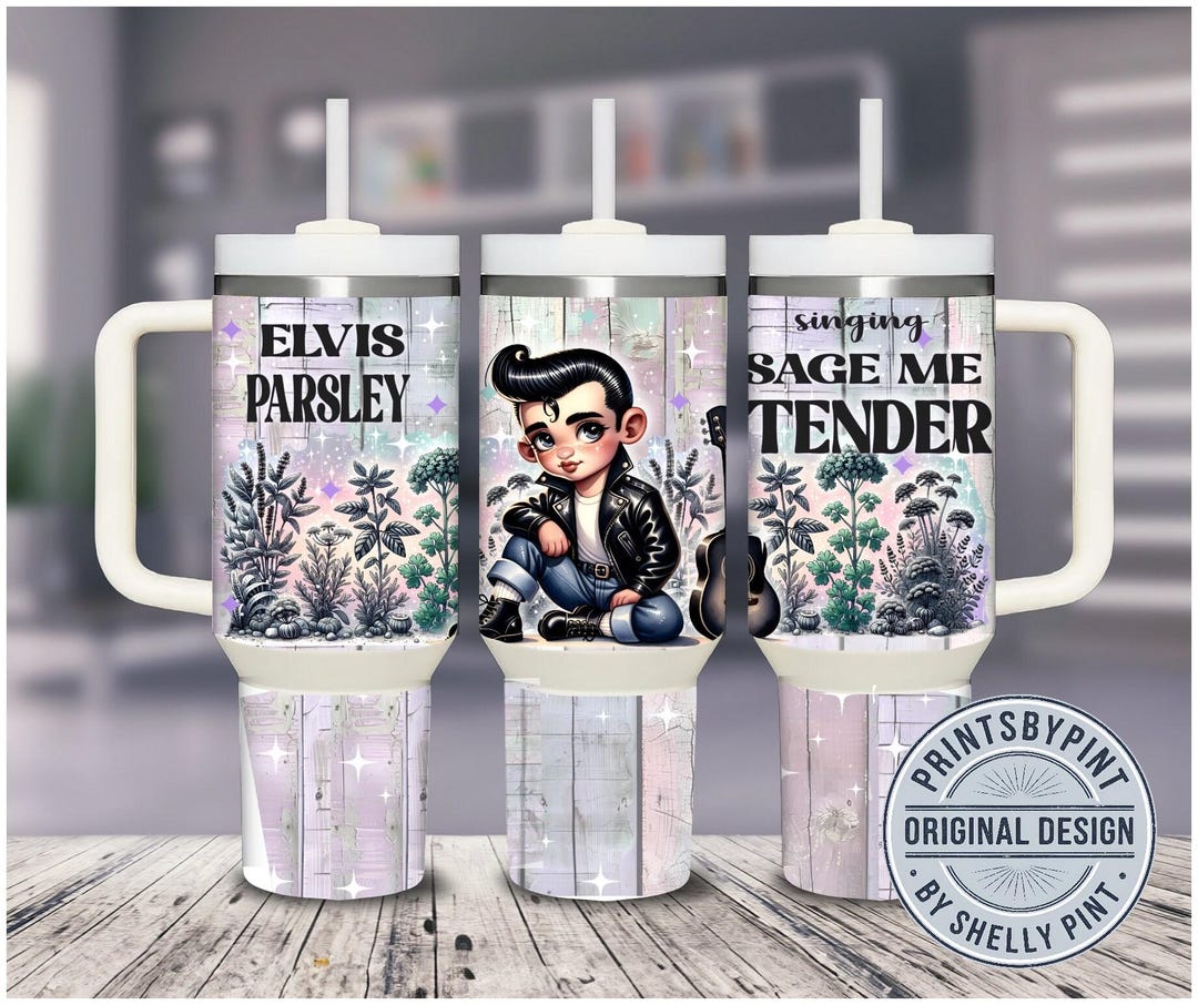 Elvis Parsley Garden Gnome 40oz Tumbler Wrap (digital Download) - Etsy