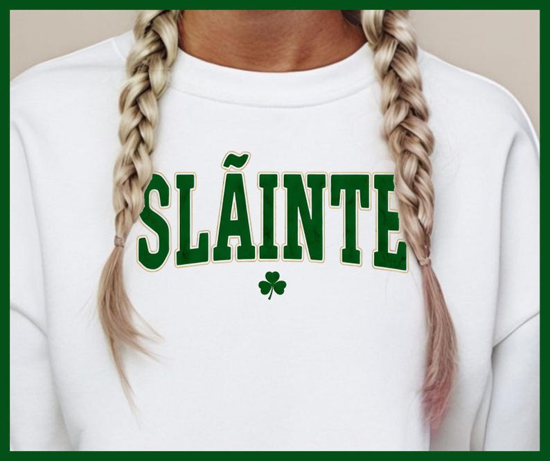 Slainte St Patrick's Day Design, Irish Good Health, Shamrock PNG ...