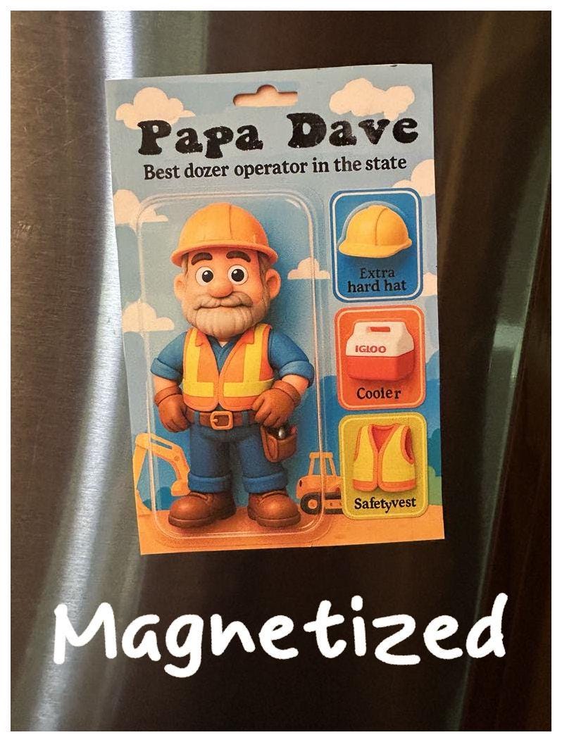 Personalized Action Figure Magnet Card: Custom Family Portrait Gift - Etsy