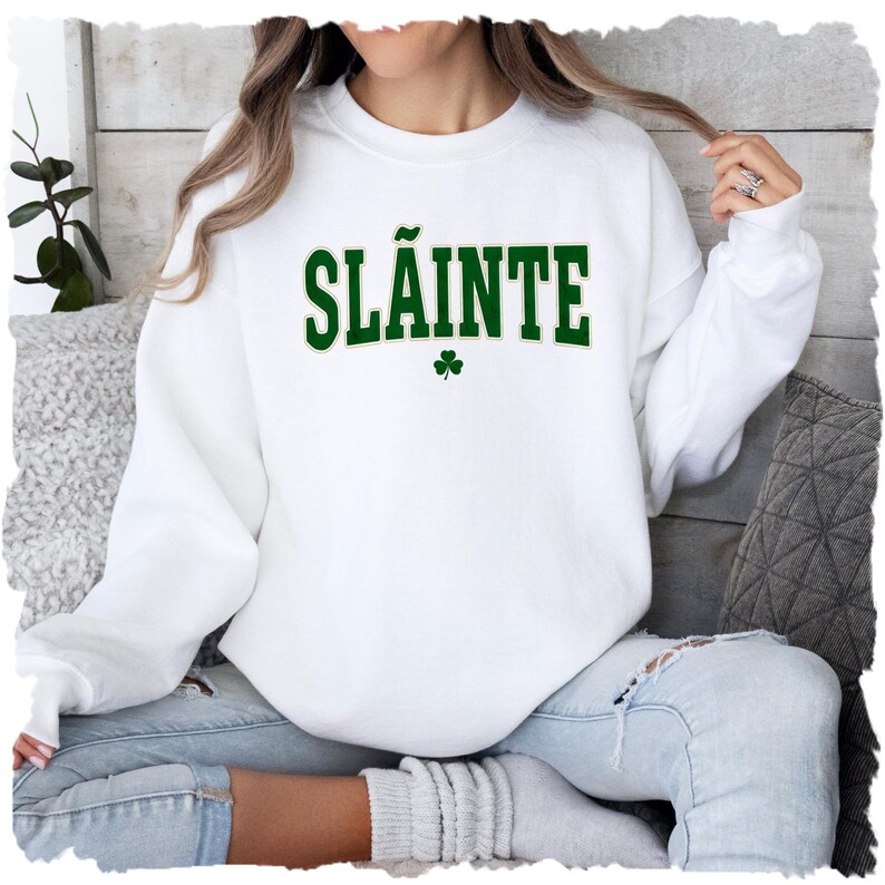 Slainte St Patrick's Day Design, Irish Good Health, Shamrock PNG ...