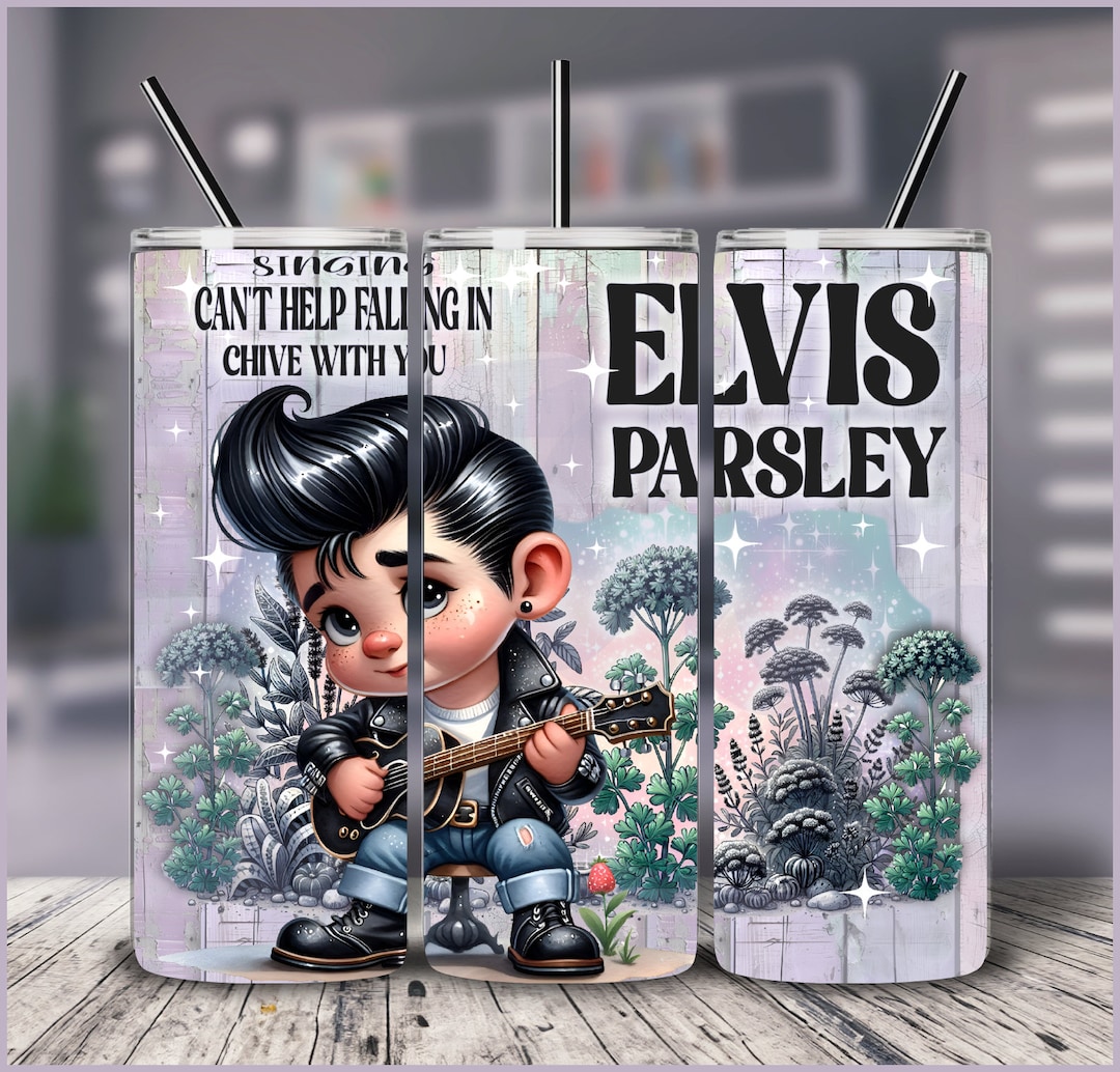 Elvis Parsley Garden Gnome 20oz Tumbler Wrap (digital Download) - Etsy