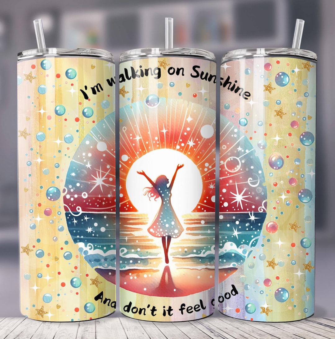 Sunshine Beach Scene 20oz Skinny Tumbler Design (digital Download) - Etsy
