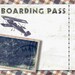 Vintage Airplane Boarding Pass Invitation for Birthday Party, Bon ...