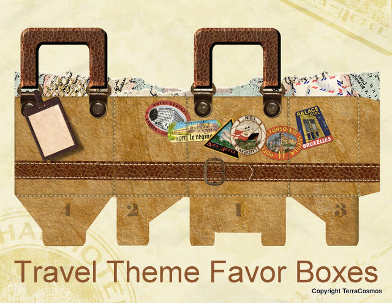 Passport Theme Favor Boxes for Destination Wedding, Birthday or Bon ...