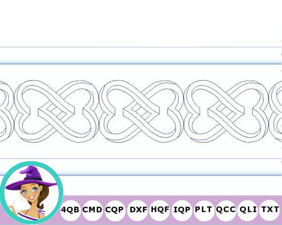 2 Hearts in Love Edge to Edge Design Long Arm Quilting - Etsy