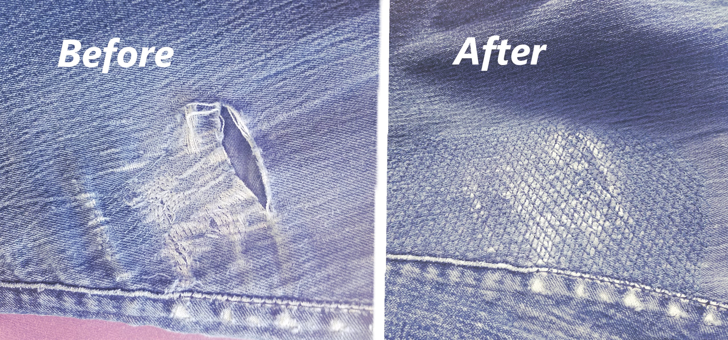 Jean Patch Repair Kit ITH Fixing Holes in Denim in the Hoop - Etsy