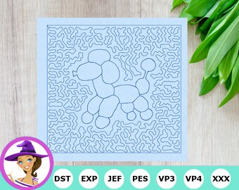 Poodle Quilt Block - Etsy