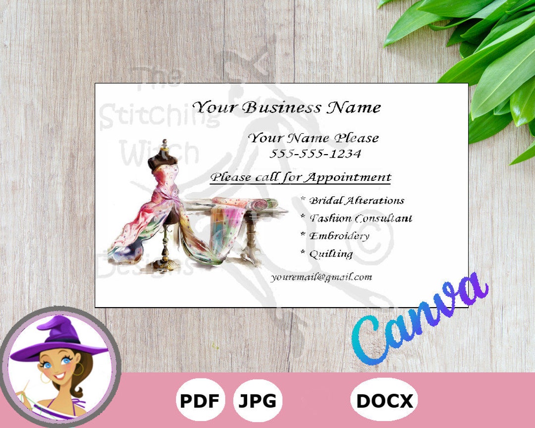 ALTERATION Business Card | CANVA Editable Template Business Card ...