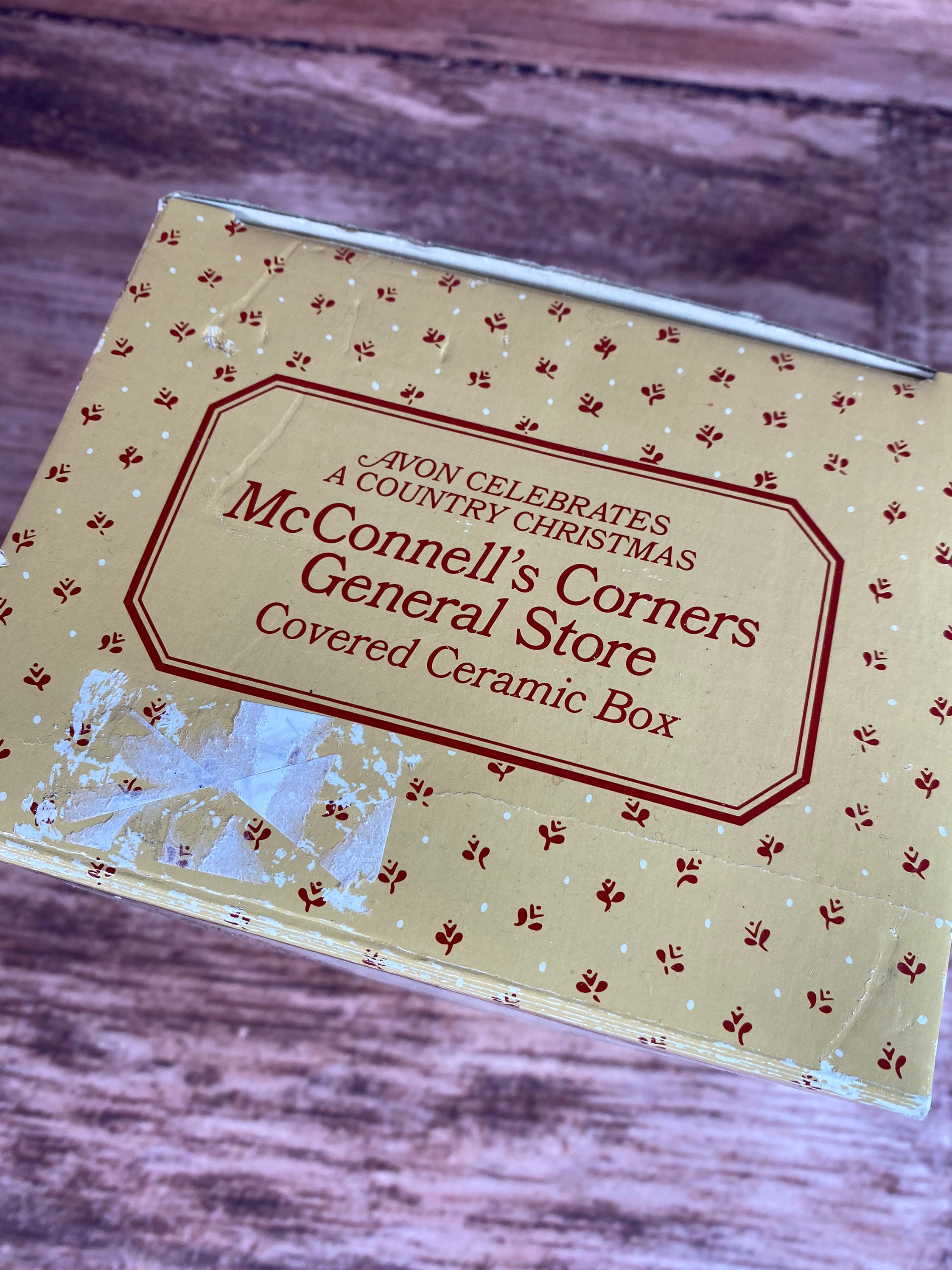 Vintage Avon General Store Covered Ceramic Box NEW - Etsy