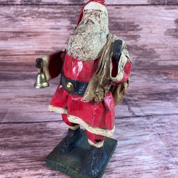 Paper Mache Santa - Etsy