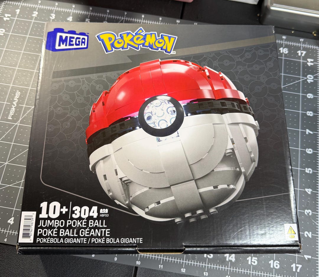 New Pokemon Mega Jumbo Poke Ball. 304 Pcs. Matel. Lights Up! - Etsy