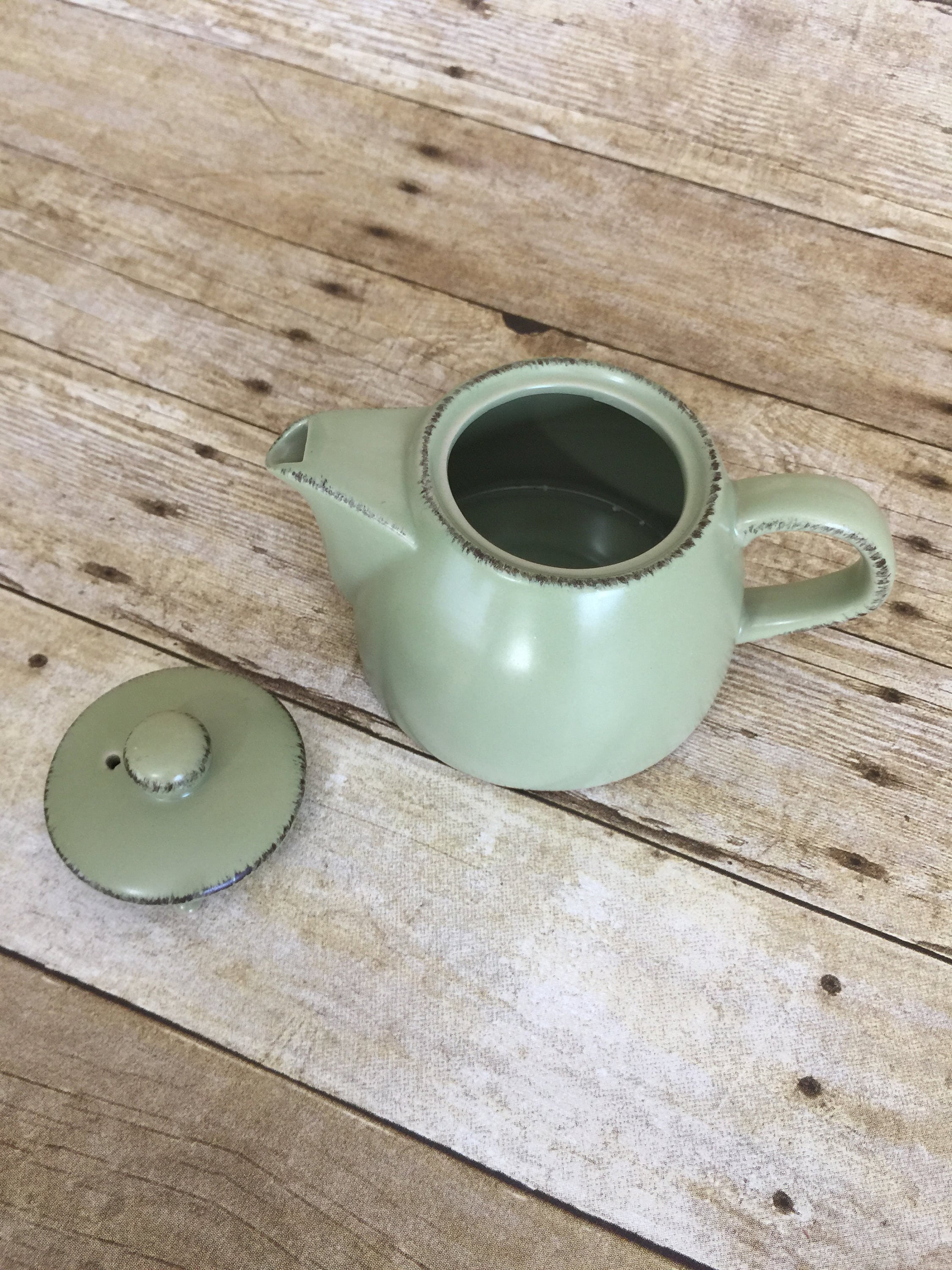 Small Designpac.inc Teapot Green/brown - Etsy