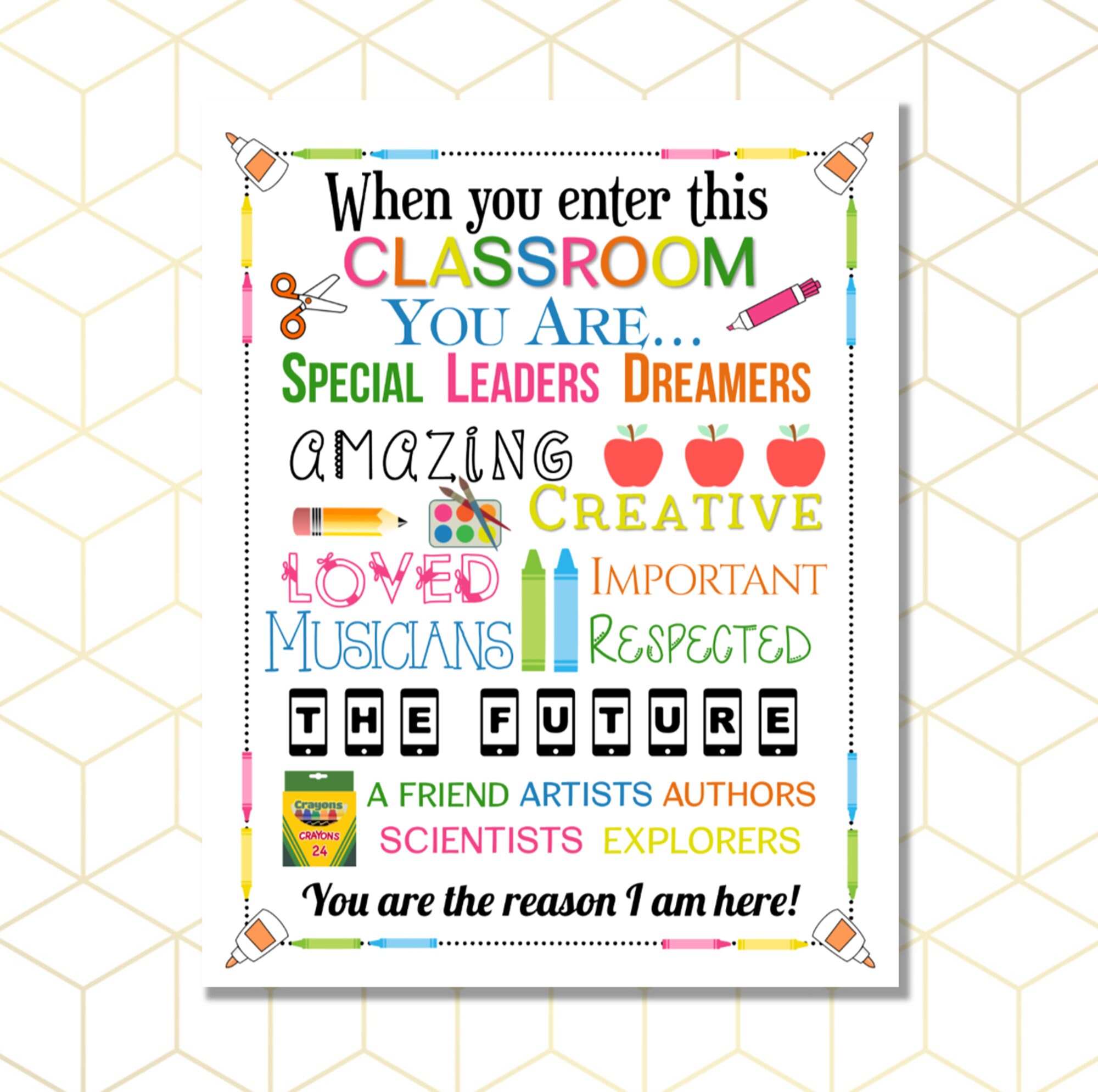 When You Enter This Classroom Sign - Personalized Teacher Sign ...