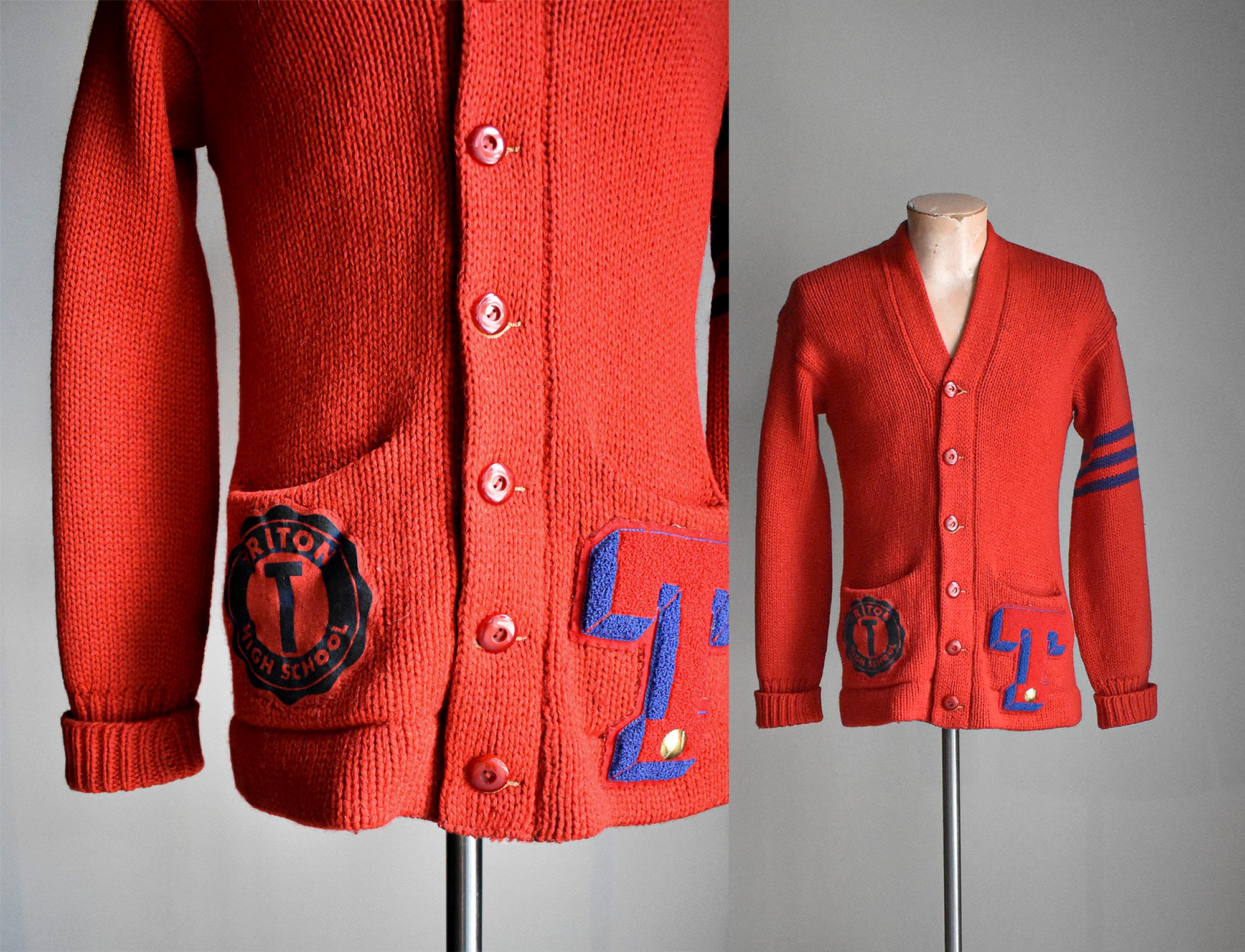 44％割引M【特別訳あり特価】 50s General Sweater Corp Award Cardigan カーディガン トップスM ...