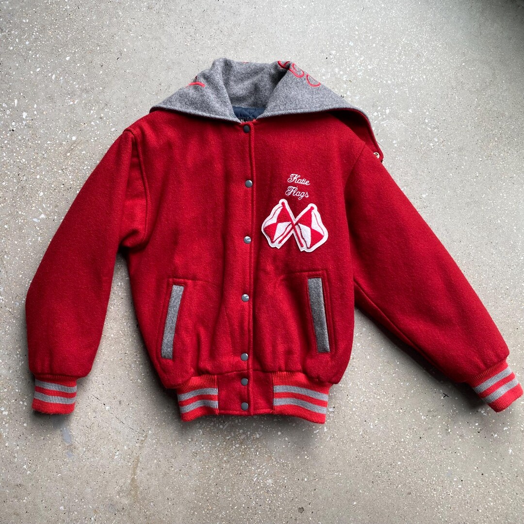 Vintage Red Varsity Jacket / Vintage Letterman Jacket / Vintage ...