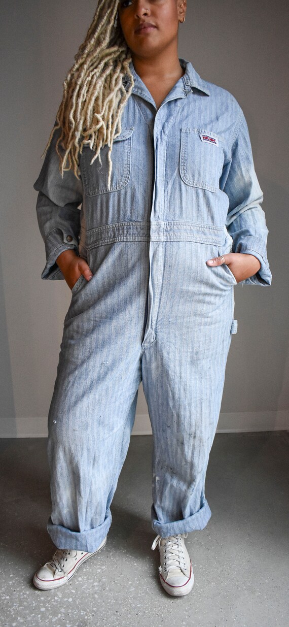 Vintage Big Mac Herringbone Twill Coveralls - Gem