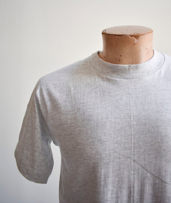 1980s Blank Deadstock Gray Tee - Gem