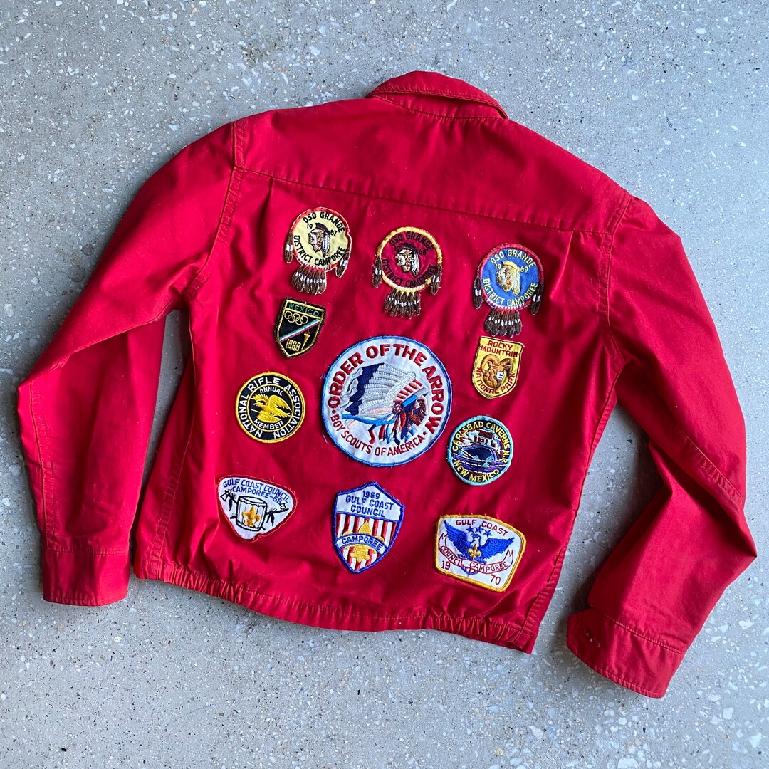 Vintage Boy Scouts of America Jacket / Red Youth BSA Jacket / BSA ...