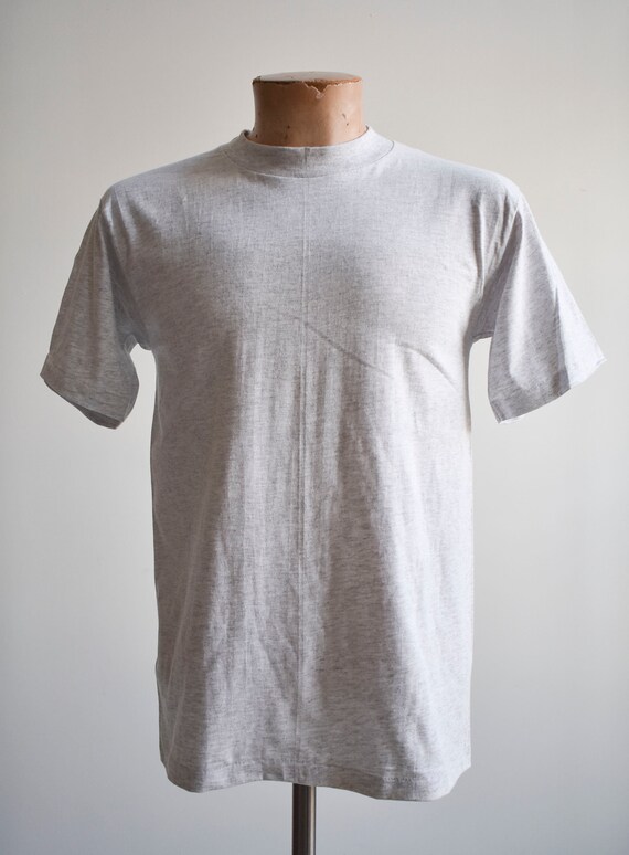 1980s Blank Deadstock Gray Tee - Gem