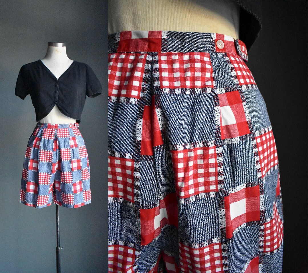 Vintage 1960s Side Zip Shorts / Vintage Cotton Side Zip Shorts / 50s ...