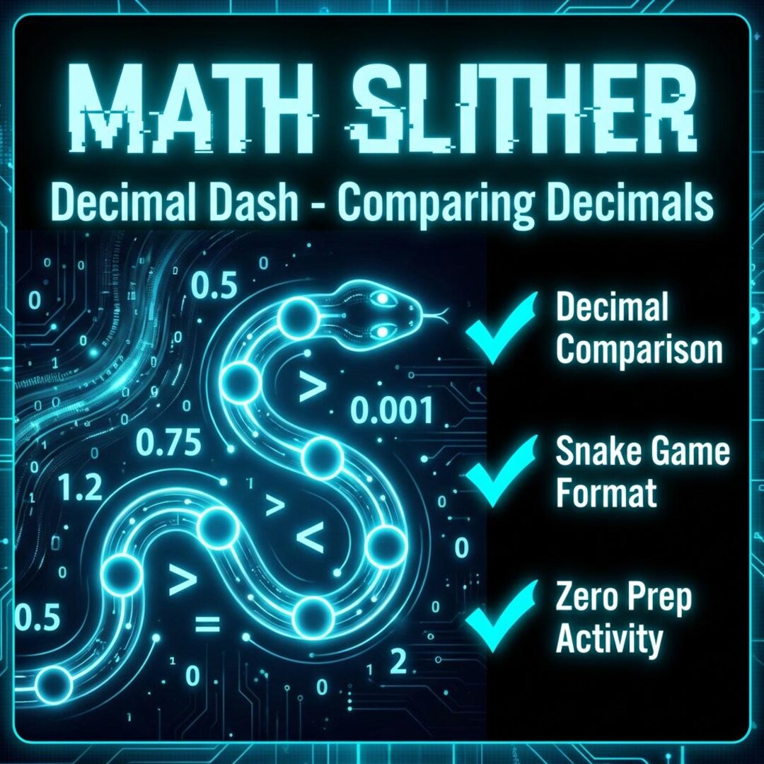 Math Slither Decimal Dash - Comparing Decimals Game | Interactive Math ...