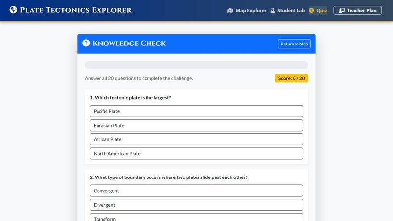 Plate Tectonics Explorer – Interactive Earth Science Activity (digital ...