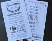 Wedding Program Fans Rustic Wedding Programs Outdoor | Etsy