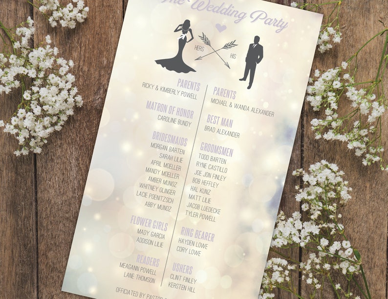 Wedding Programs Custom Wedding Program Design Wedding - Etsy