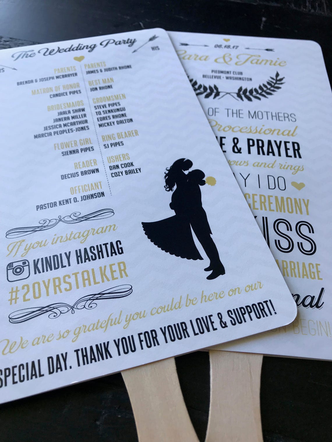 Program Fans Custom Wedding Programs Fans for Wedding | Etsy