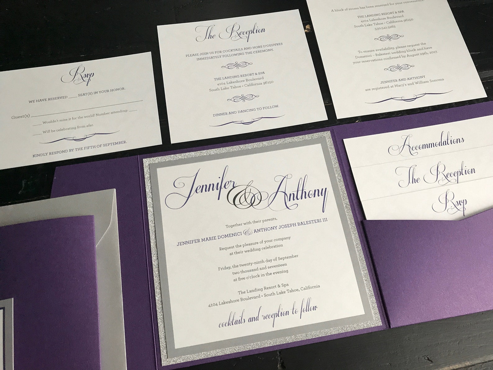 Wedding Invitations | Custom Pocket Invitation Suites | Elegant ...