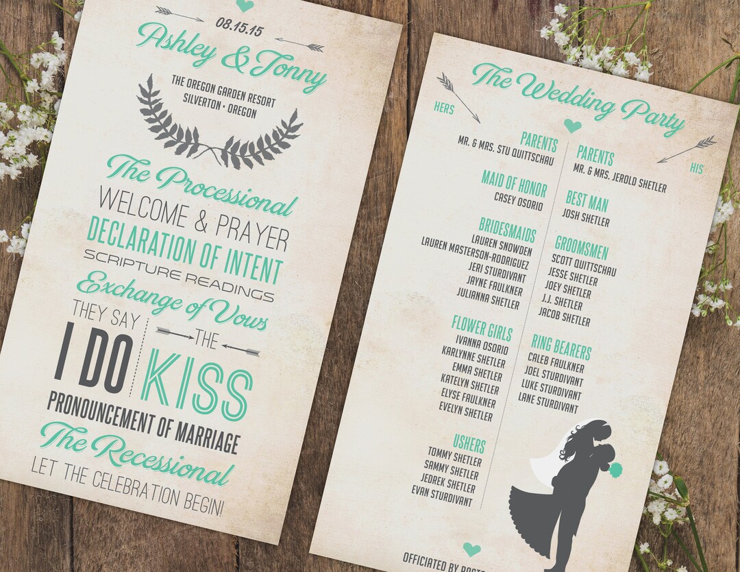 Wedding Programs | Custom Wedding Program Design | Wedding Ceremony ...