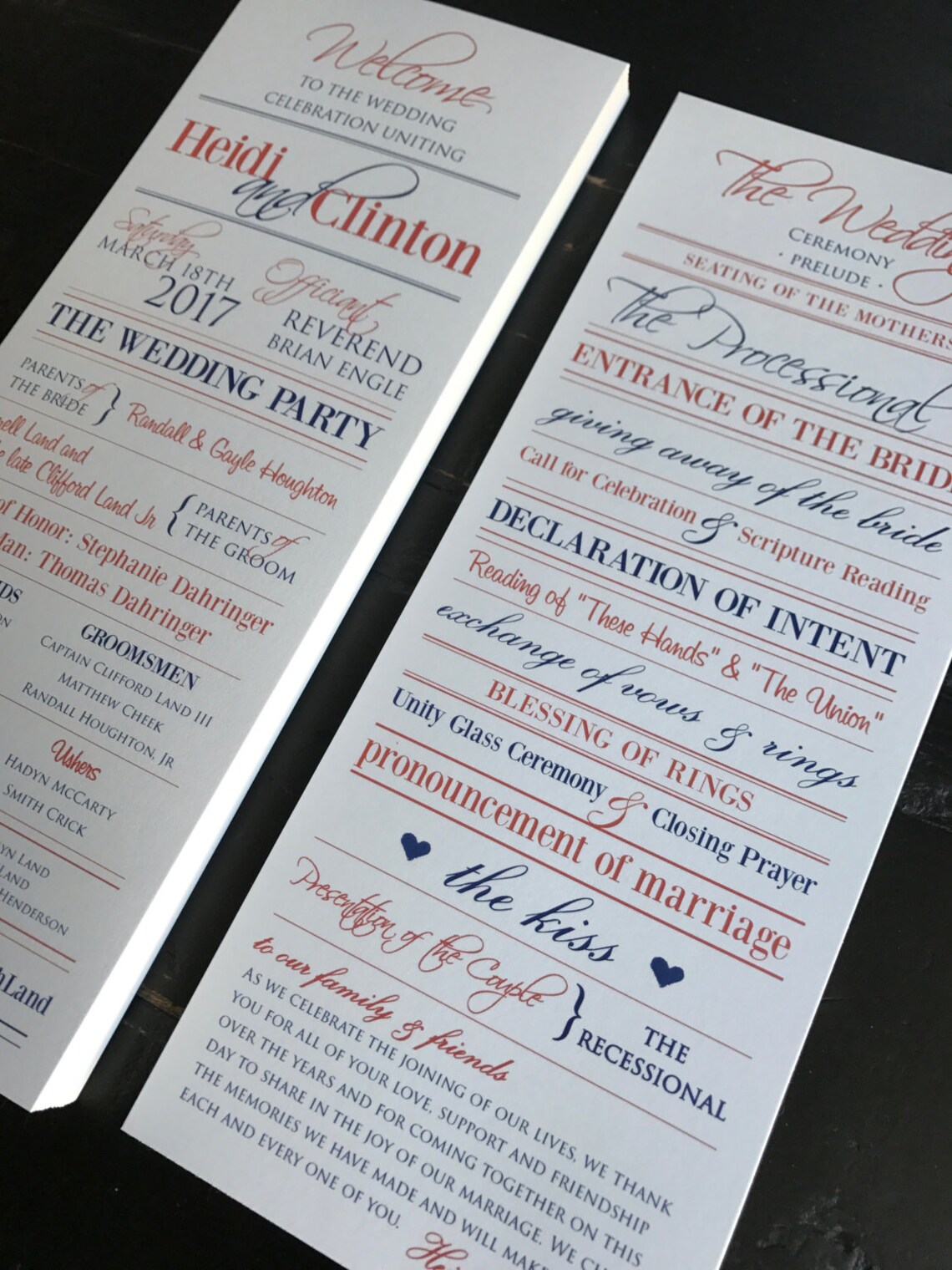 Wedding Programs Custom Wedding Program Design Wedding | Etsy