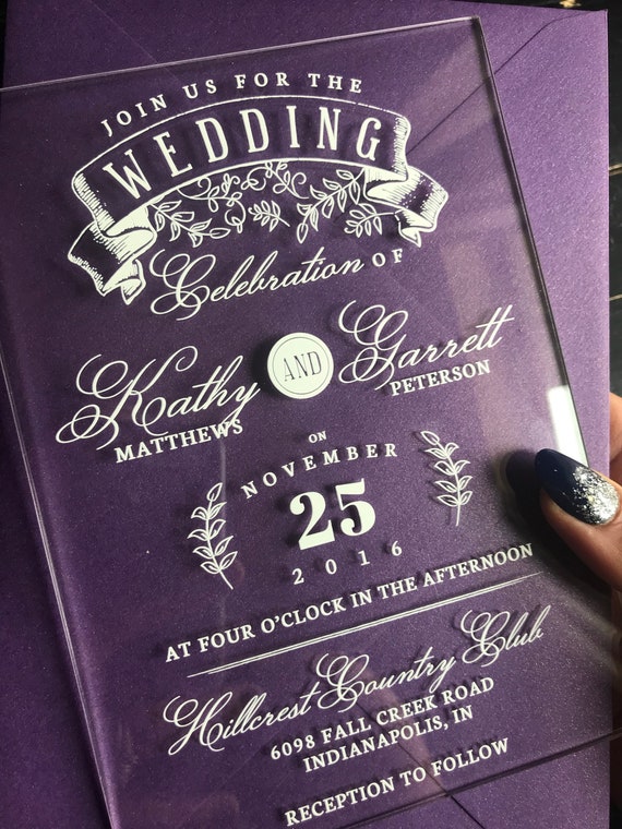 Celebrity Wedding Invitations