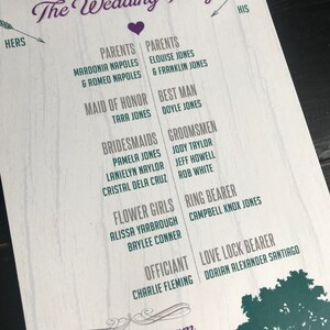 Oak Tree | Wedding Program Fans | Rustic Wedding Programs | Outdoor Wedding | Ceremony Programs ...