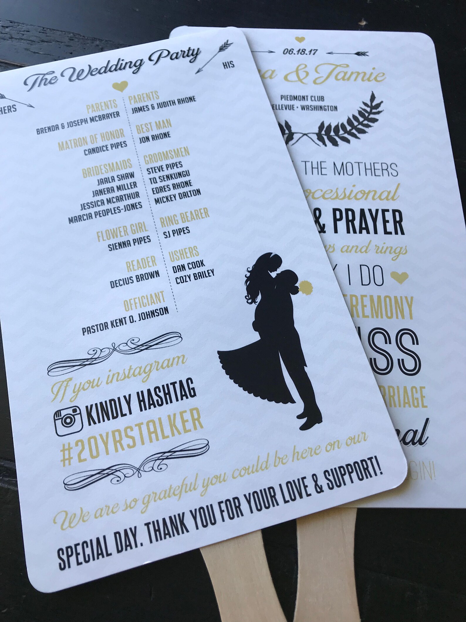 Program Fans Custom Wedding Programs Fans for Wedding | Etsy