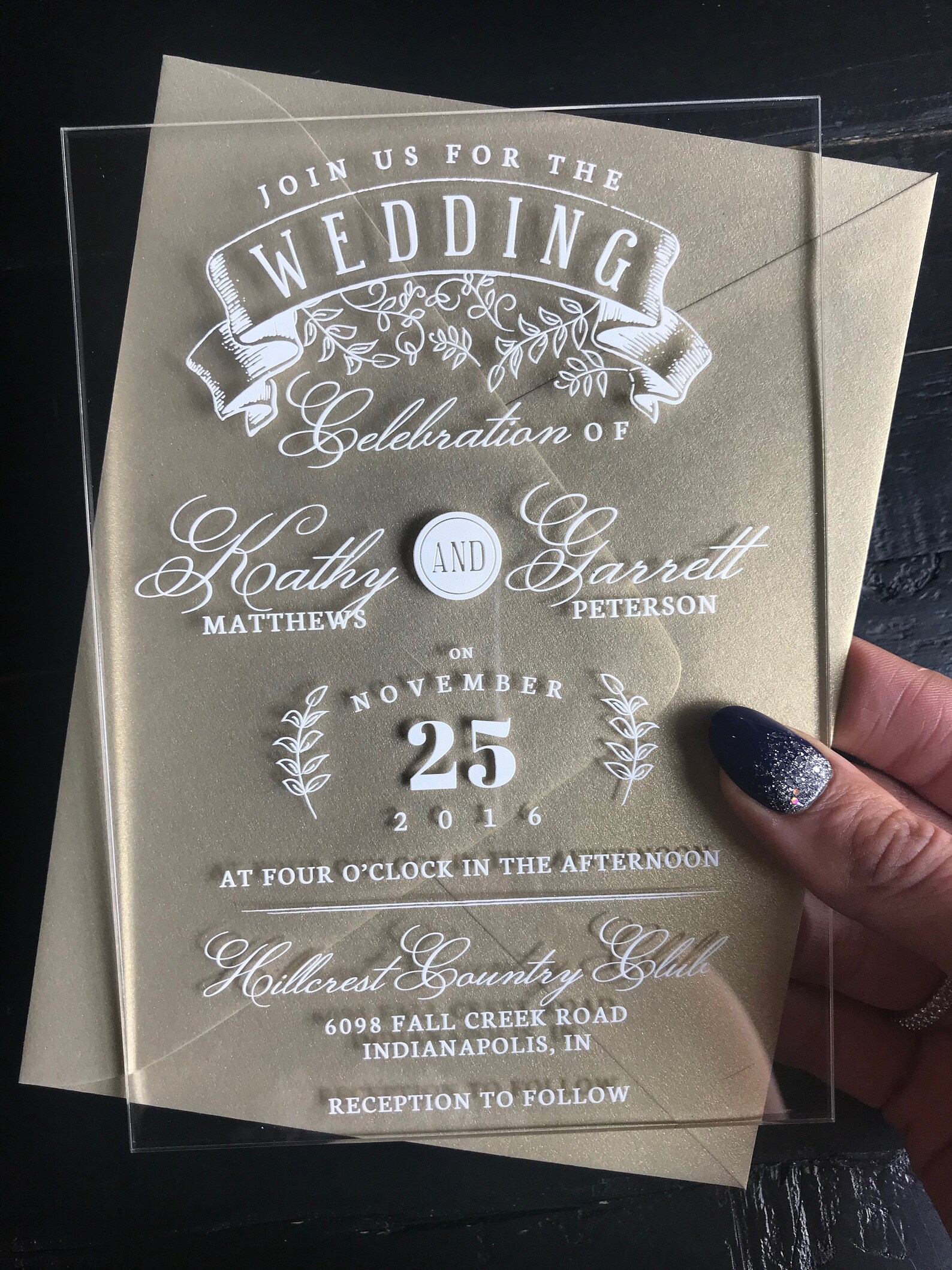 NEW Acrylic Wedding Invitations Custom Acrylic Invitations | Etsy