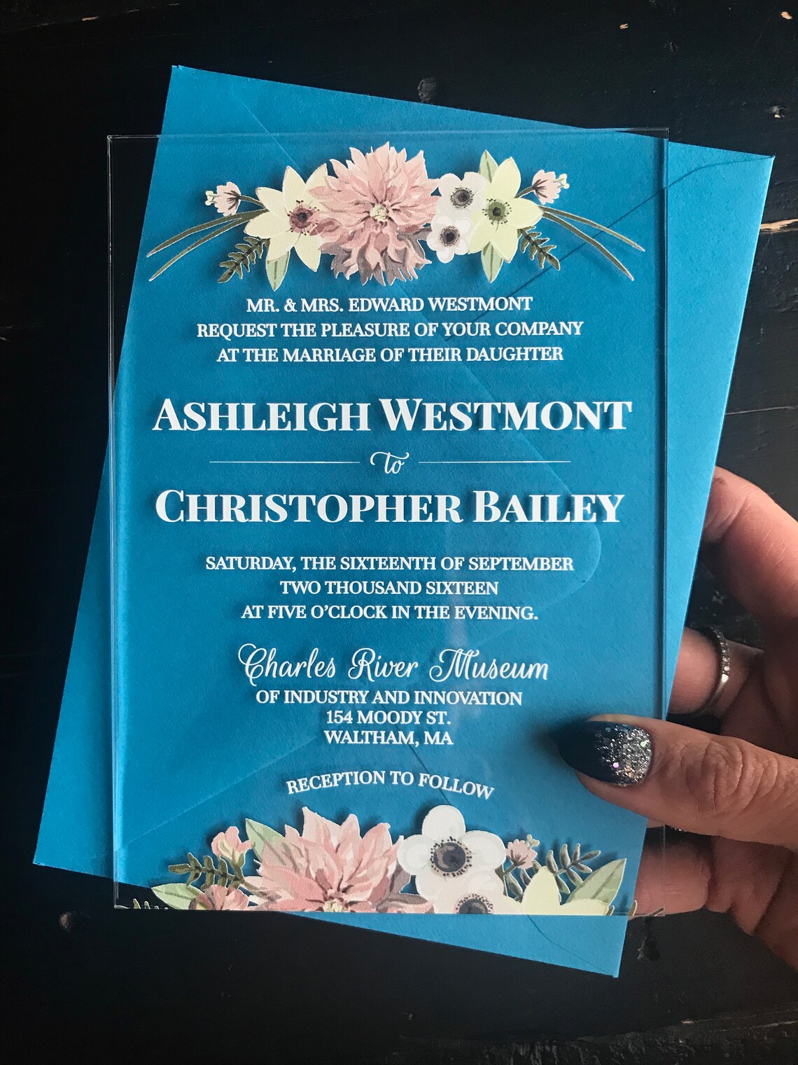 NEW Acrylic Wedding Invitations Custom Acrylic Invitations | Etsy