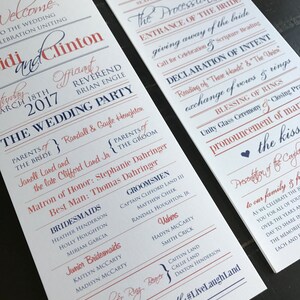 Wedding Programs | Custom Wedding Program Design | Wedding Ceremony ...