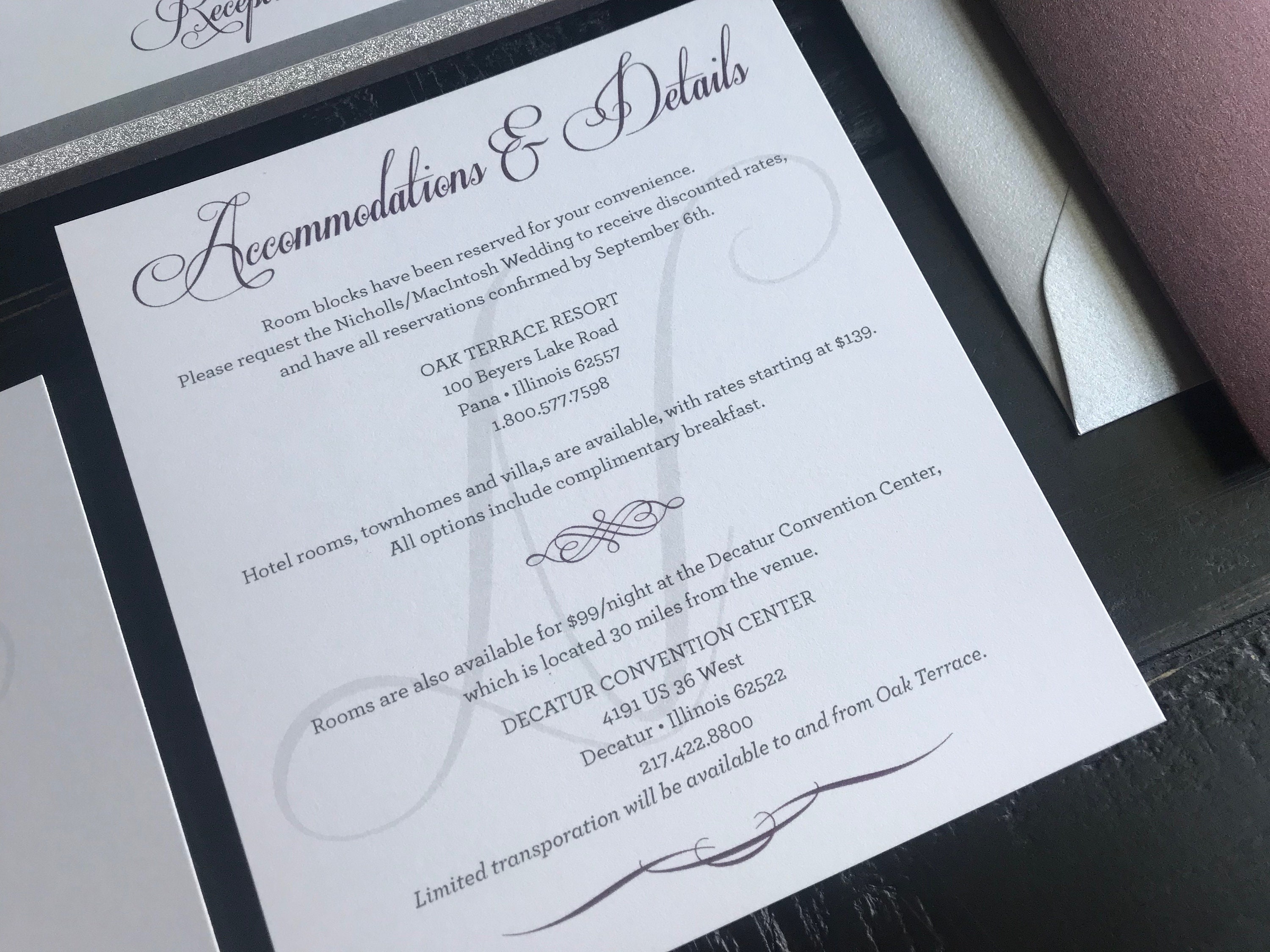 Custom Wedding Invitation Pocket Wedding Invitation Suite | Etsy