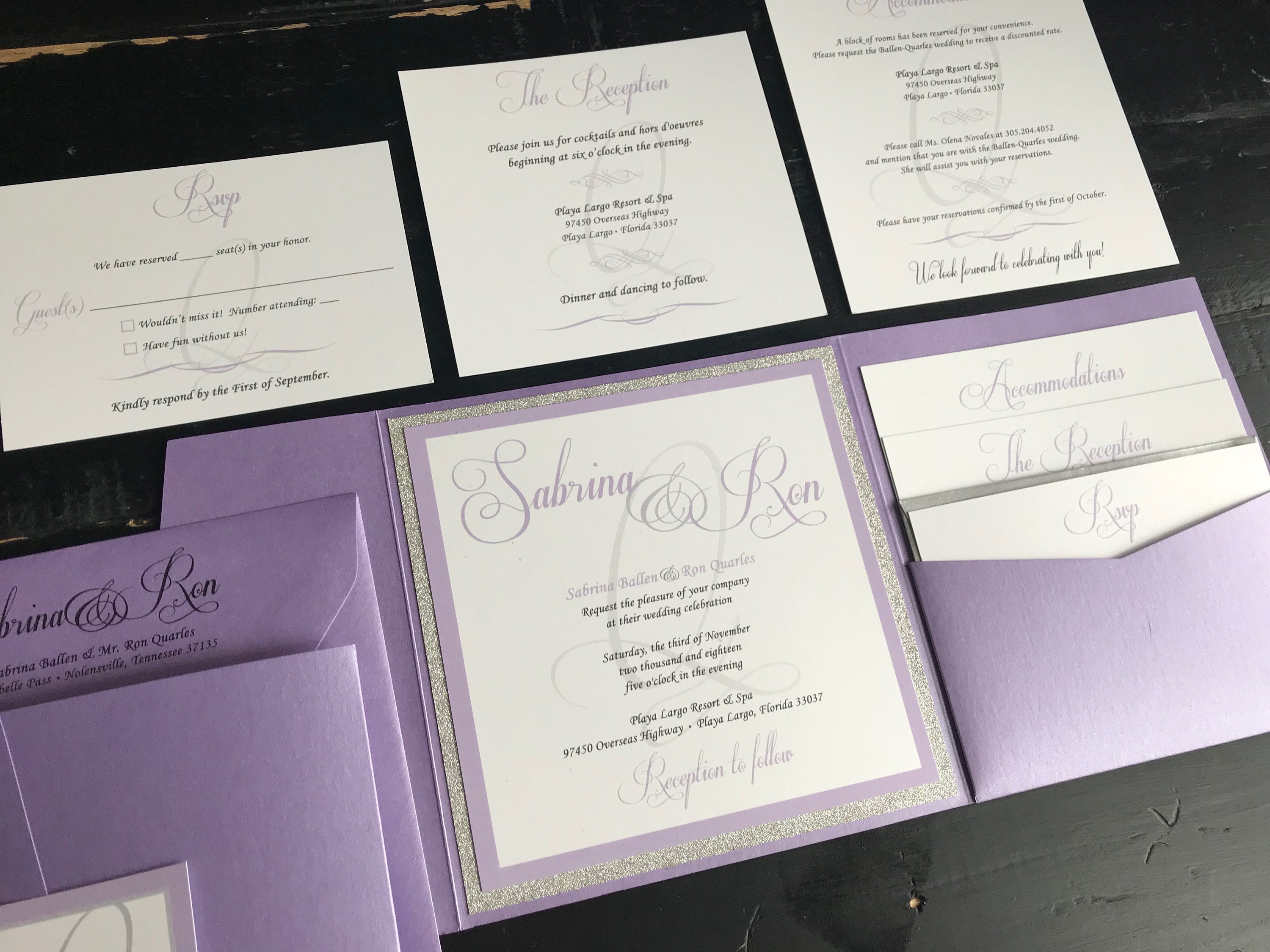 Custom Wedding Invitation Pocket Wedding Invitation Suite | Etsy