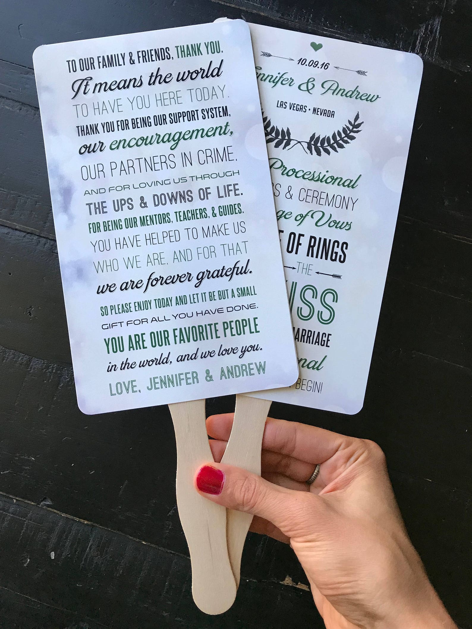 Program Fans Custom Wedding Programs Fans for Wedding | Etsy