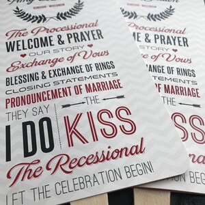 Program Fans | Wedding Programs | Outdoor Wedding | Destination Wedding ...