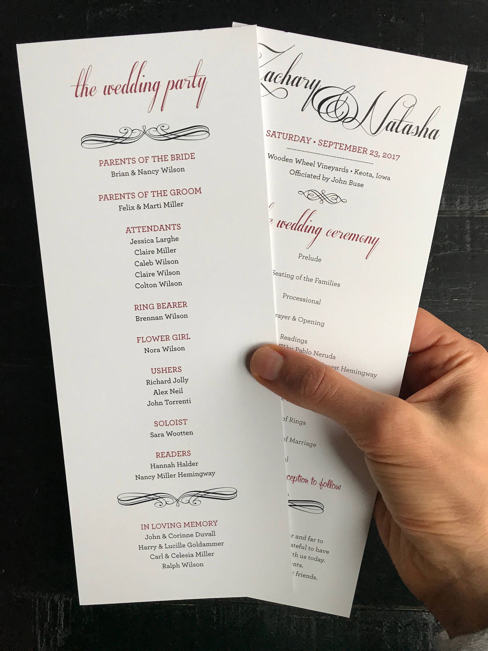 Wedding Programs Custom Wedding Program Design Wedding - Etsy