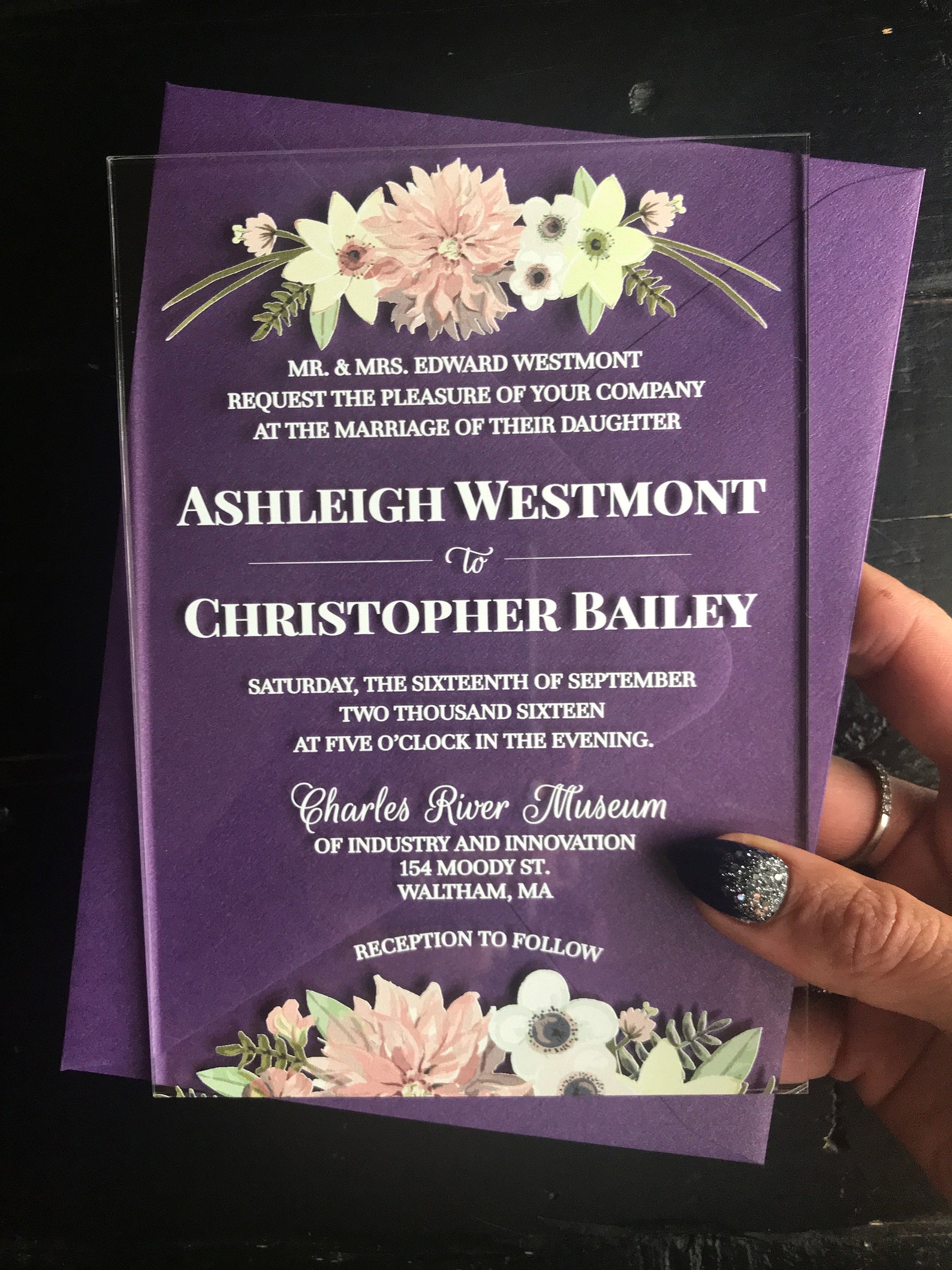 NEW Acrylic Wedding Invitations Custom Acrylic Invitations - Etsy