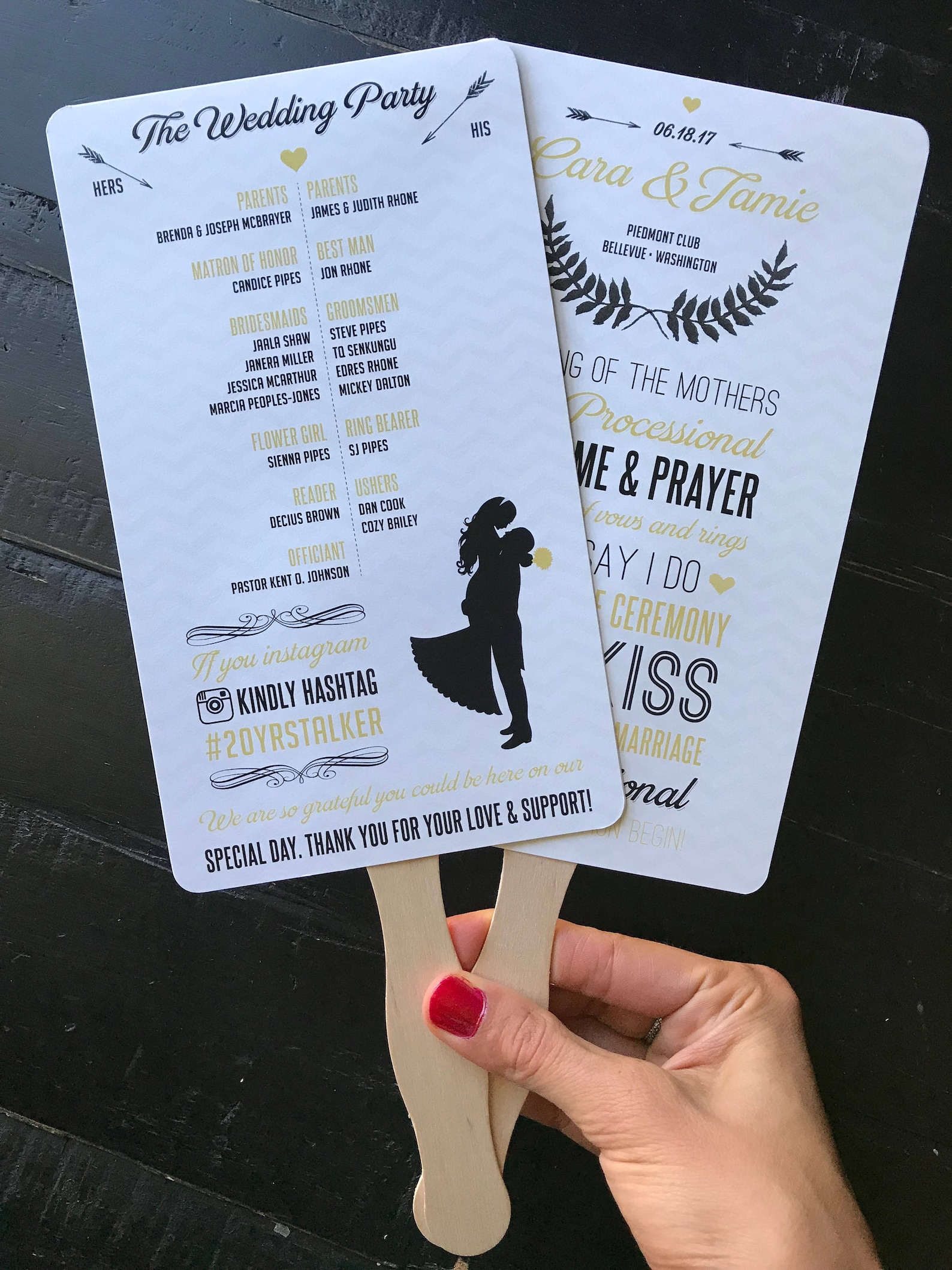 Program Fans Custom Wedding Programs Fans for Wedding | Etsy